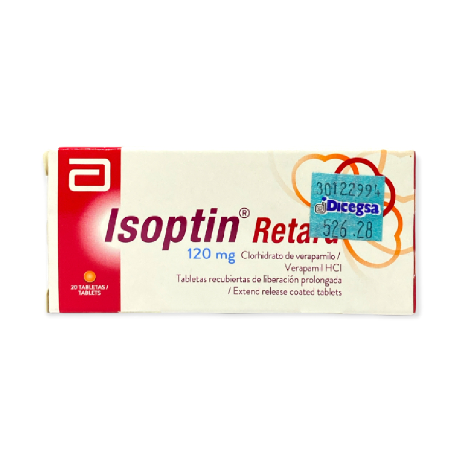 ISOPTIN RETARD TAB 120MG X20 (Precio x Unidad) - Super Farmacias Medco ...