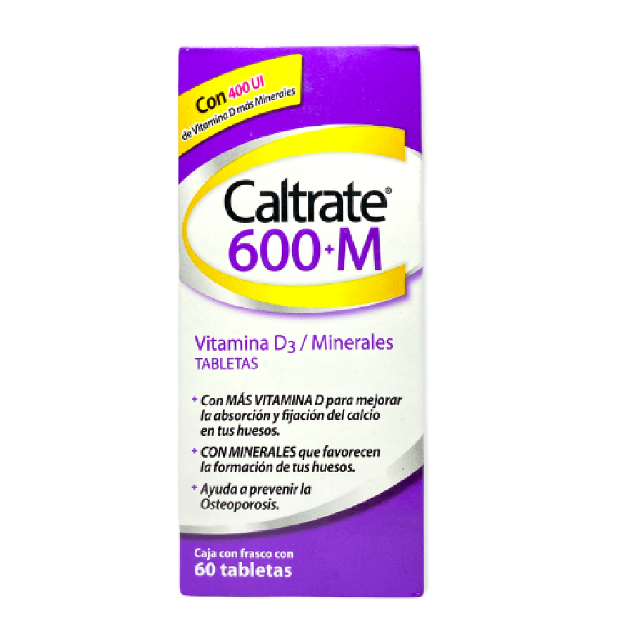 CALTRATE 600+M FRASCO X 30 TABLETAS - Super Farmacias Medco Xolotlan ...