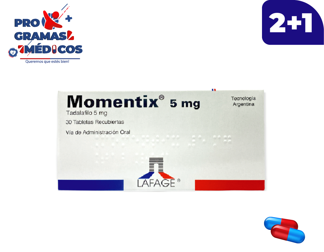 MOMENTIX 5MG (TADALAFIL) CAJA X 30 TAB (PM) (Precio x Unidad) - Super ...