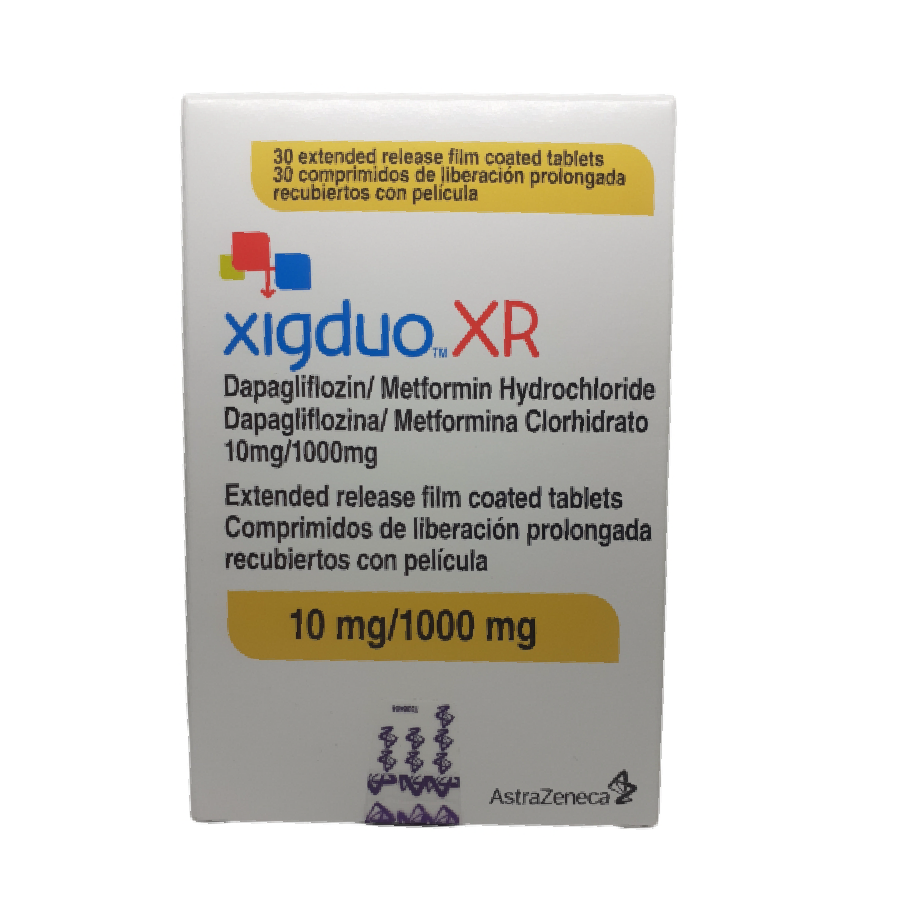 XIGDUO XR 10MG/1000MG (DAPAGLIFLOZINA + METFORM) X 30 TAB - Super ...