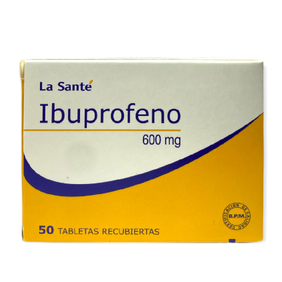 [1] IBUPROFENO LA SANTE 600 MG X50 TAB (C) (Precio x Unidad) - Super ...