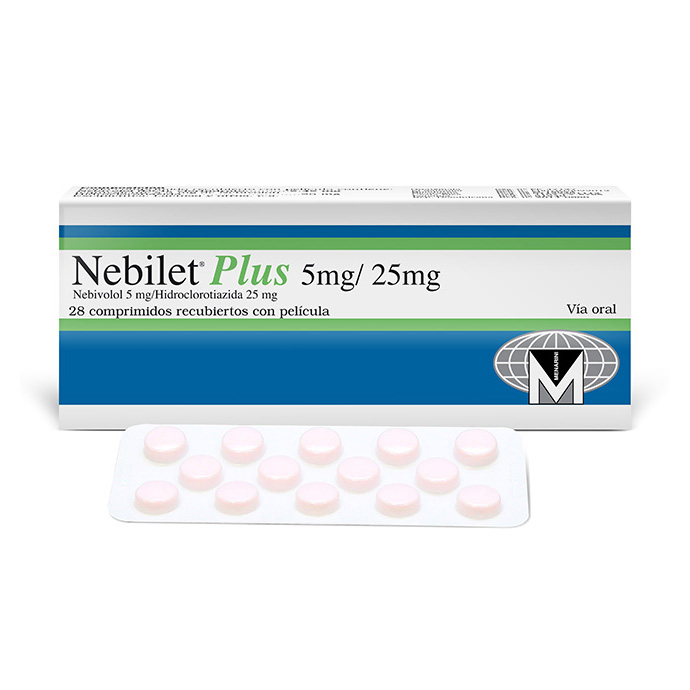 NEBILET PLUS 5MG/25MG CAJA X 28 COMP (PM) (Precio x Unidad) - Super ...