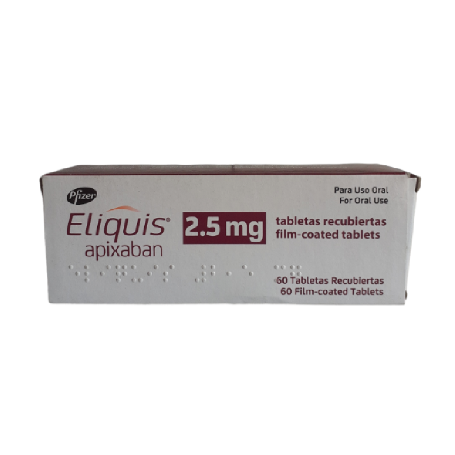 ELIQUIS 2.5MG CAJA X 60 TAB (Precio x Unidad) - Super Farmacias Medco ...