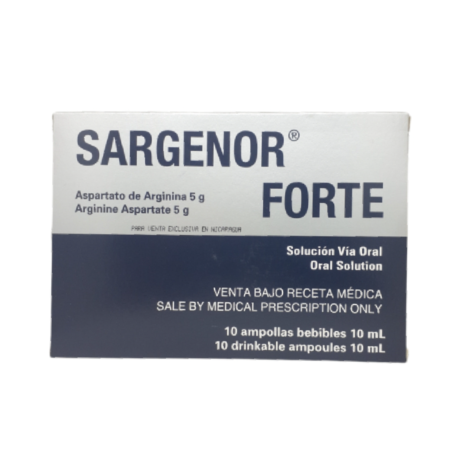 ARGININA FORTE 5MG/10ML SOL ORAL CJA X 10 AMPOLLAS (Precio x Unidad ...
