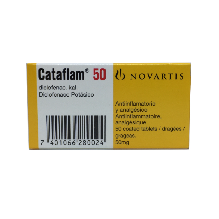 CATAFLAM 50MG (DICLOFENAC POTASICO) CJA X 50 TAB (C) (Precio x Unidad) - Super Farmacias Medco ...