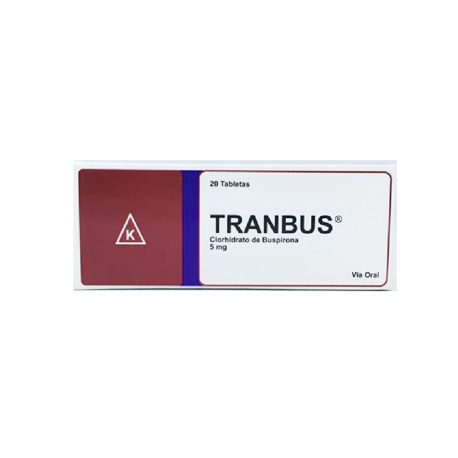 TRANBUS 5 MG (BUSPIRONA) CJAX20 TAB - Super Farmacias Medco Xolotlan ...