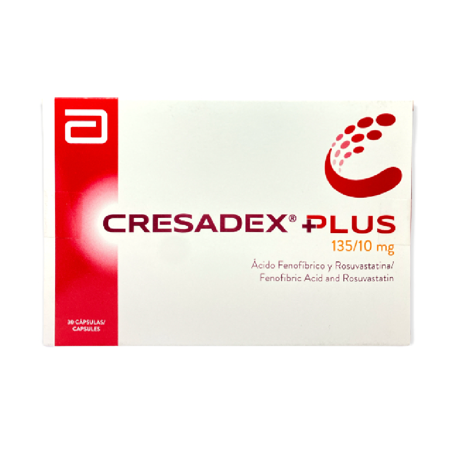 CRESADEX PLUS 135 MG/10 MG(ACIDOFENOFIBRICO/ROSUVASTATIN - Super ...