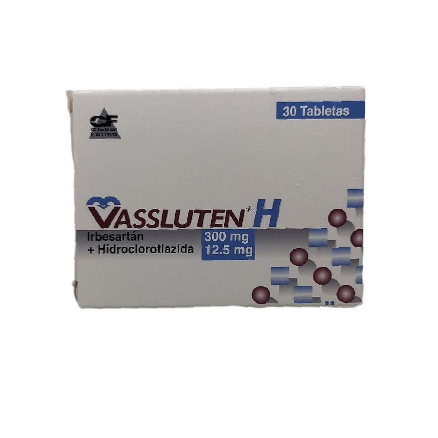 VASSLUTEN H 300/12.5 MG CJ X 30 TAB (Precio x Unidad) - Super Farmacias ...
