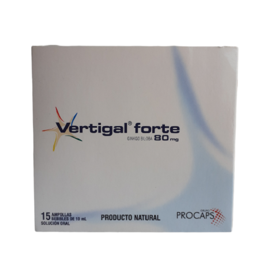 VERTIGAL FORTE (GINKGO BILOBA 80MG) CAJA X 15 AMP(D) - Super Farmacias ...