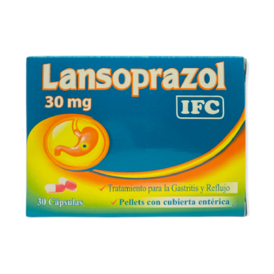 LANSOPRAZOL 30 MG IFC CAJA X 30 CAP (Precio x Unidad) - Super Farmacias ...