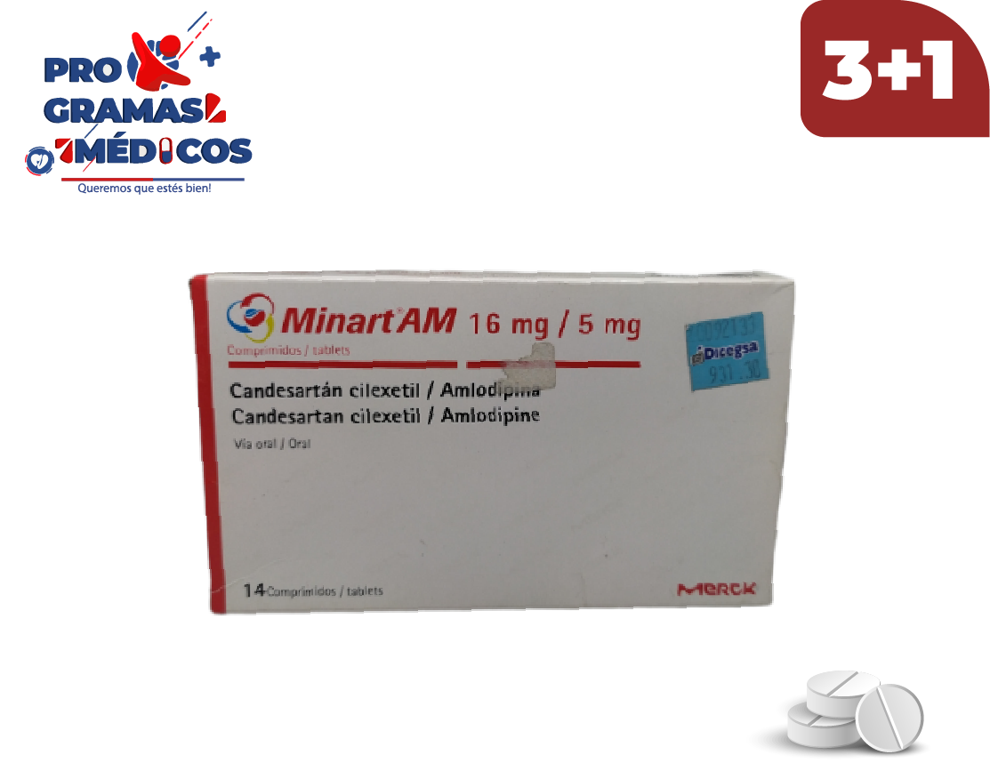 MINART AM 16MG /5MG CAJA X 14 TAB (PM) - Super Farmacias Medco Xolotlan ...