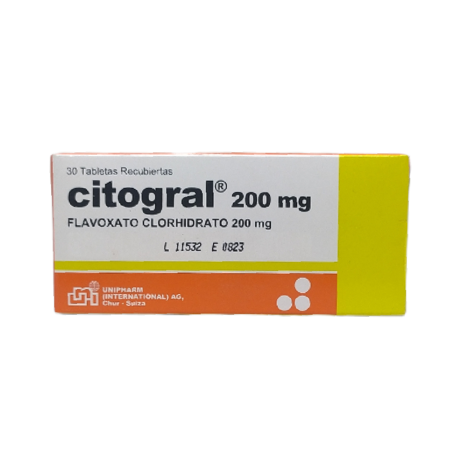 CITOGRAL 200MG (FLAVOXATO) CAJA X 30 TAB (Precio x Unidad) - Super ...