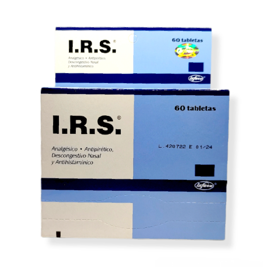 IRS AG CAJA X 60 TABLETAS (C) (Precio x Unidad) - Super Farmacias Medco ...