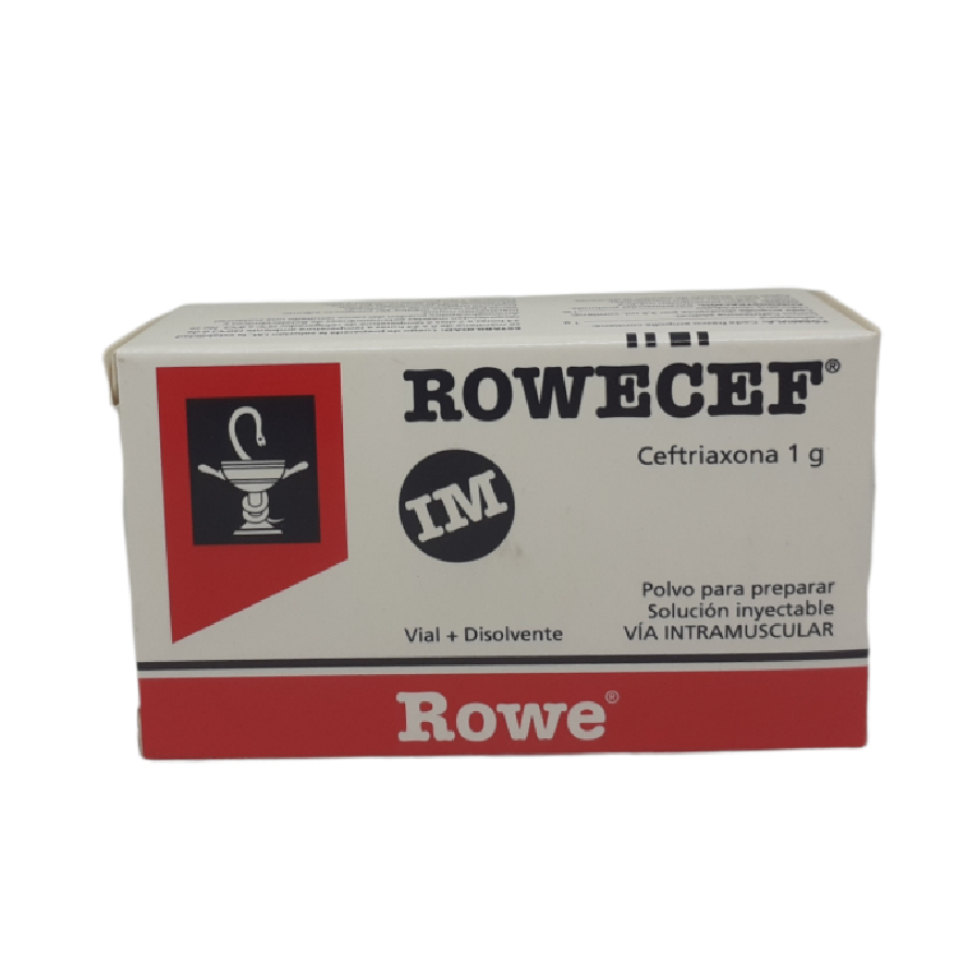 ROWECEF 1G IM. P.P.S. X 1 AMP(Ceftriaxona)- LAB.ROWE - Super Farmacias ...