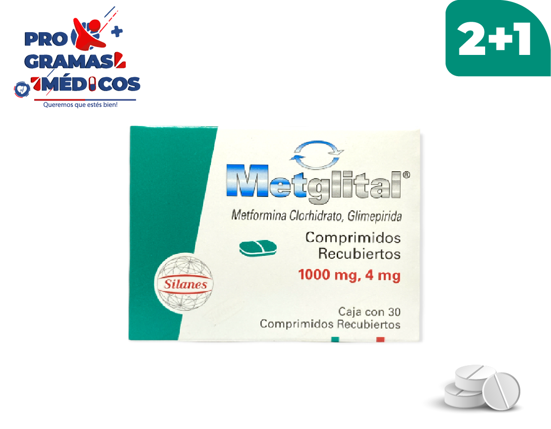 METGLITAL 1000/4 MG CAJA X 30 TAB (PM) (Precio x Unidad) - Super Farmacias Medco Xolotlan ...