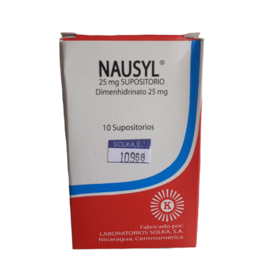 NAUSYL SUPOSITORIO 25MG X10 (Precio x Unidad) - Super Farmacias Medco ...