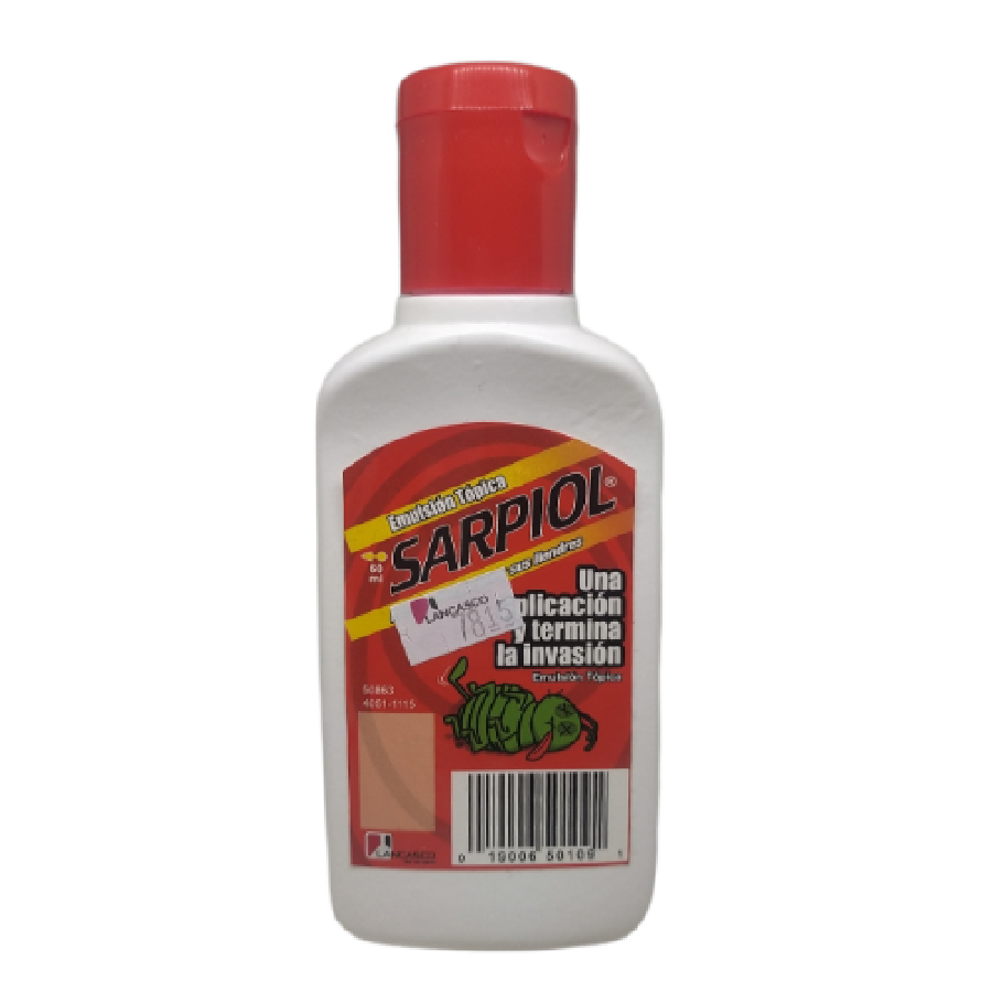 SARPIOL (PERMETRINA 5%) LOCION LANCASCO FCO X 60 ML - Super Farmacias ...