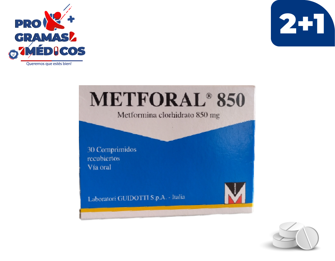METFORAL TAB 850MG X30 (PM) (Precio x Unidad) - Super Farmacias Medco ...