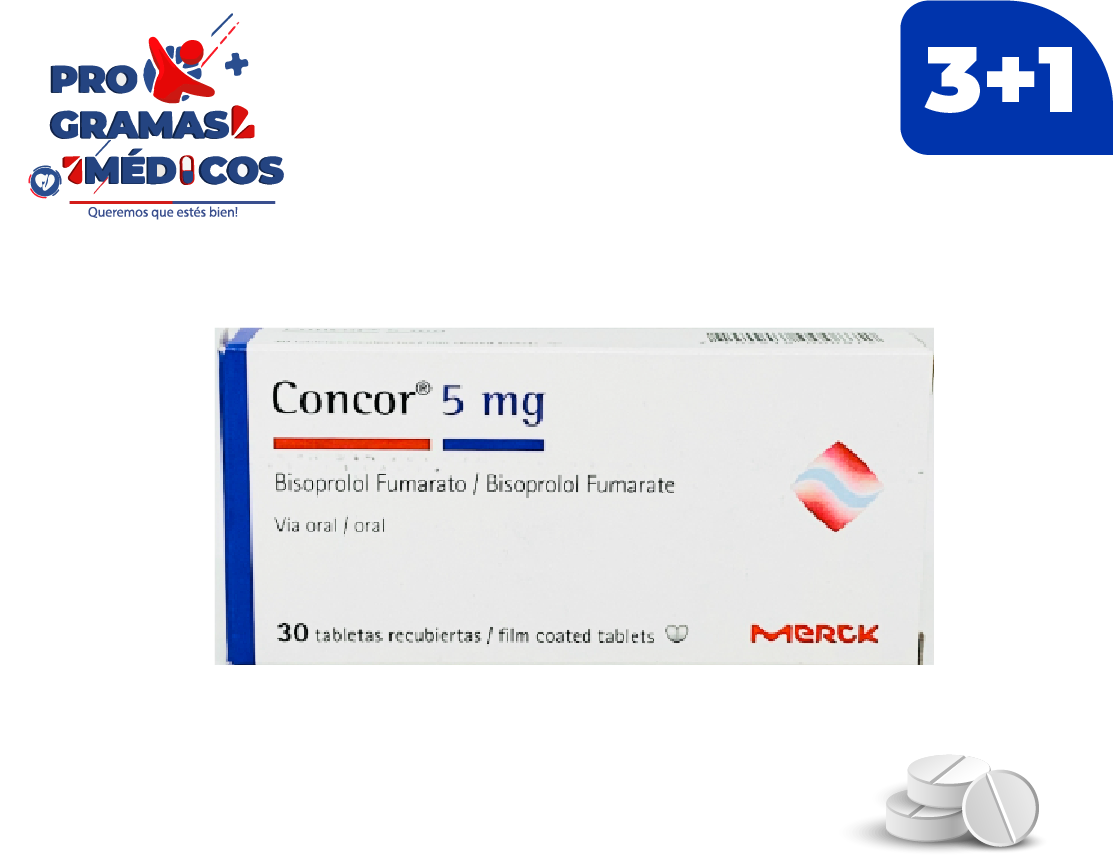 CONCOR TAB 5MG X30 (PM) (Precio x Unidad) - Super Farmacias Medco ...