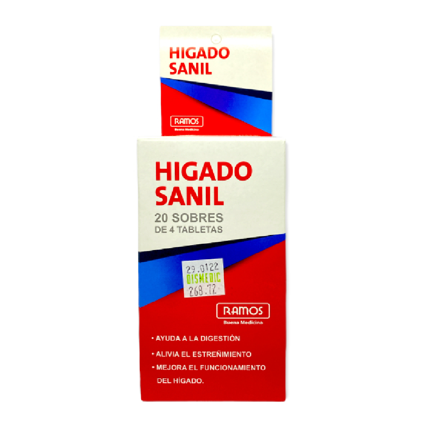 HIGADO SANIL TAB X80 (C) (Precio x Unidad) - Super Farmacias Medco ...