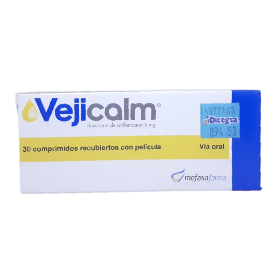 VEJICALM 5 MG (SUCCINATO DE SOLIFENACINA) CAJA X 30 COMP (Precio x ...