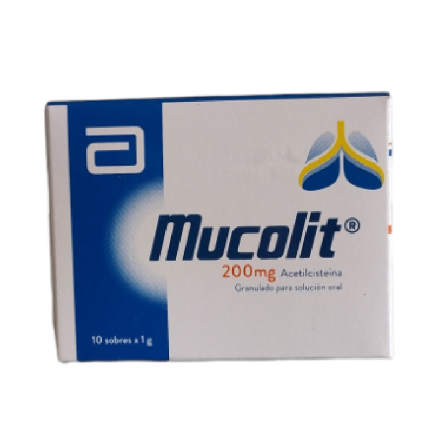 MUCOLIT 200MG (ACETILCISTEINA) CAJA X 10 SOBRES (Precio x Unidad ...
