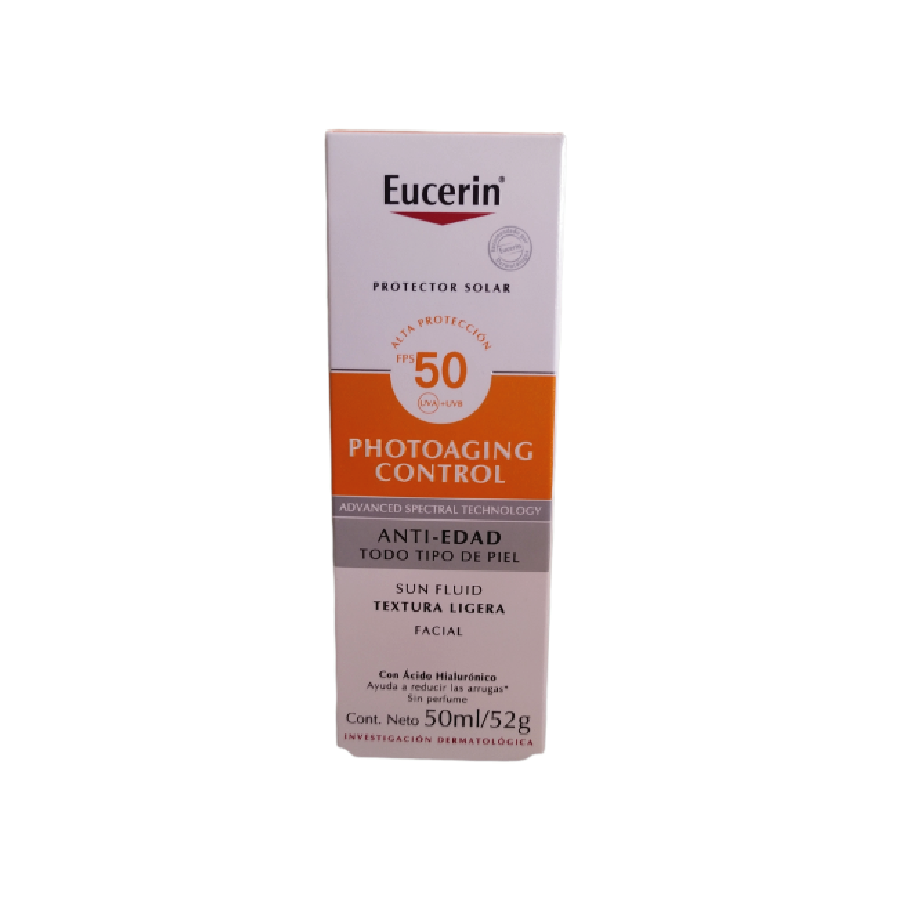 EUCERIN PROTECTOR SOLAR FACIAL ANTIEDAD FPS50 FCO X 50ML (+ I.V.A ...