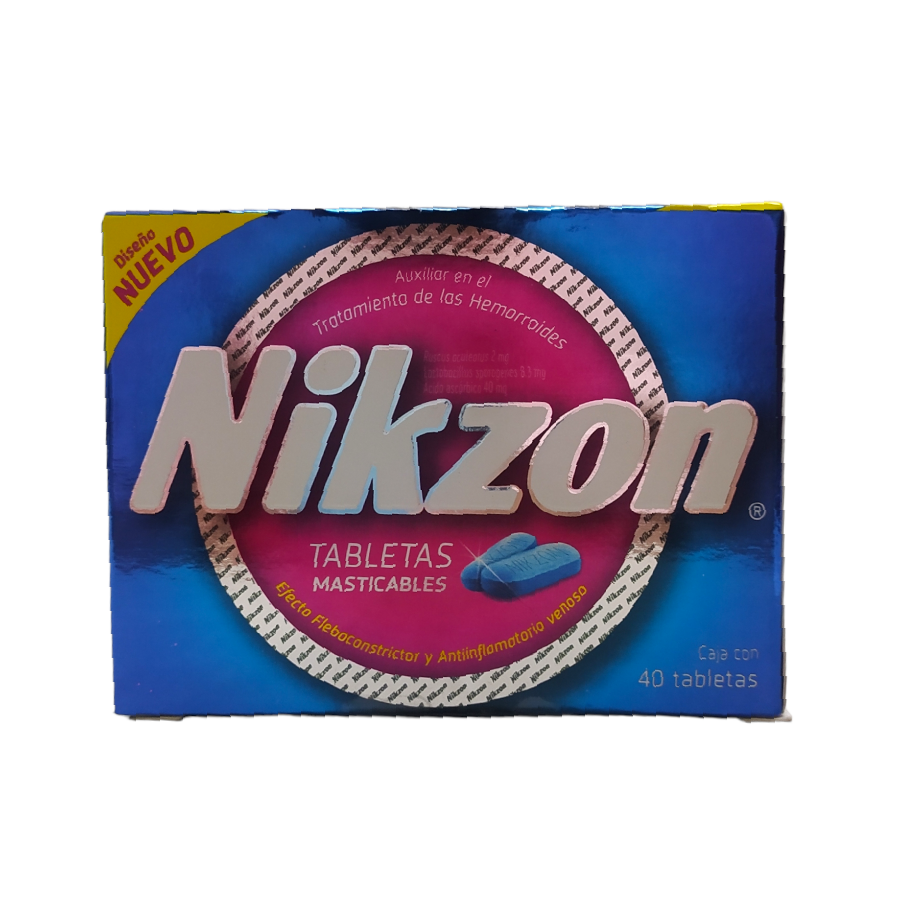 NIKZON CAJA X 40 TAB MASTICABLES (Precio x Unidad) - Super Farmacias ...