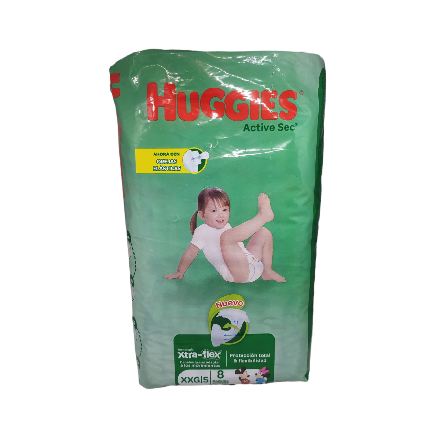 PAÑALES HUGG ACTIVE SEC XXG X8 (+ I.V.A) - Super Farmacias Medco ...