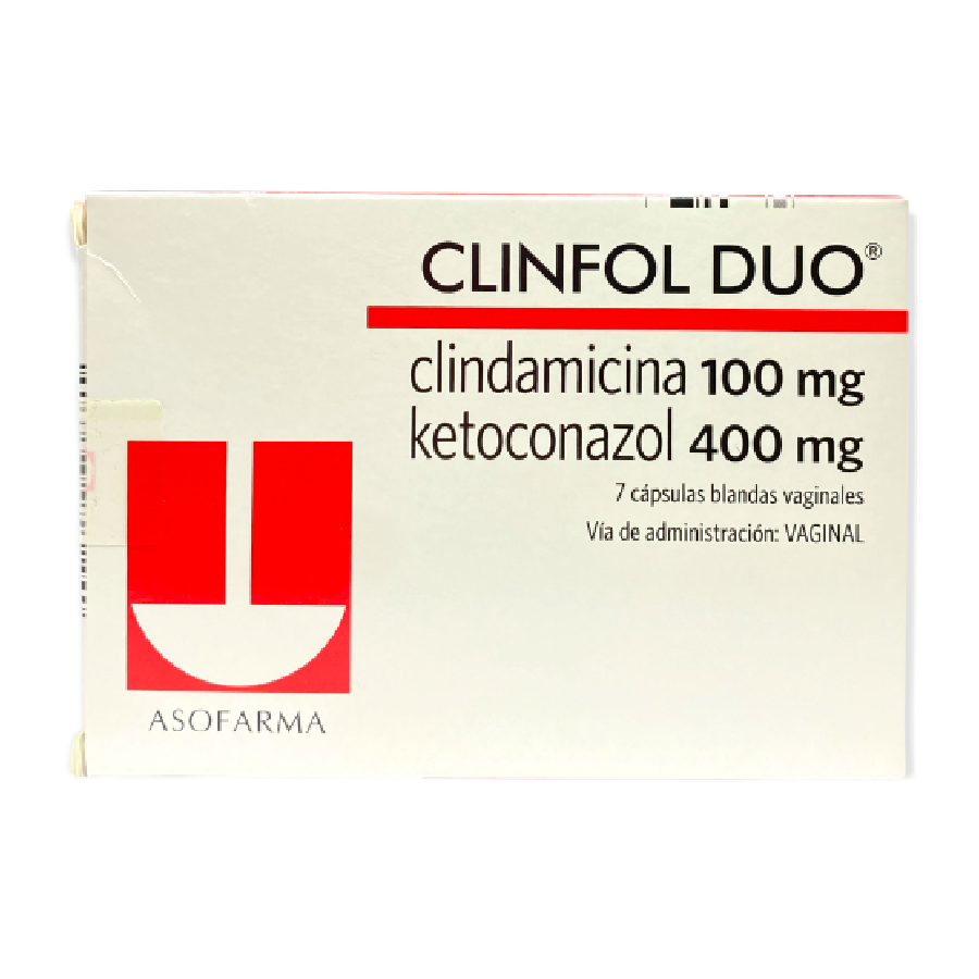CLINFOL DUO 100 MG CAJA X 7 OVULOS (Precio x Unidad) - Super Farmacias ...