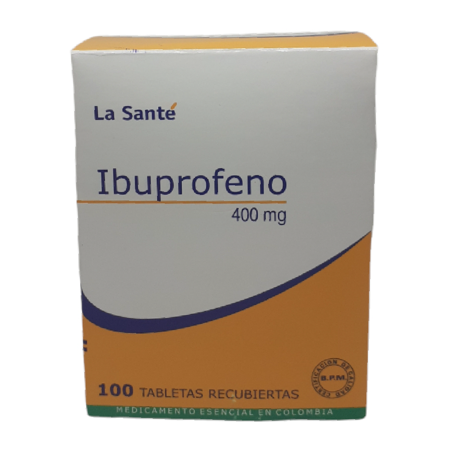 [1] IBUPROFENO LA SANTE 400 MG X100 TAB (C) (Precio x Unidad) - Super ...