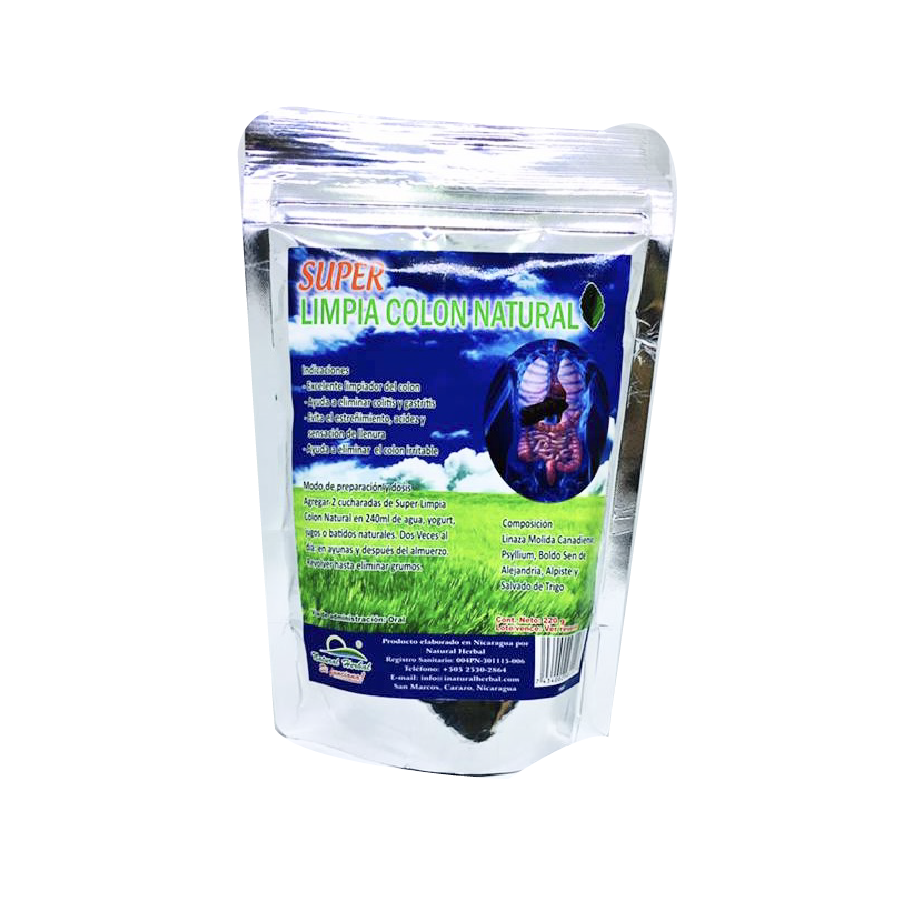 SUPER LIMPIA COLON NATURAL POLVO DOY PACK X 220 GR - Super Farmacias ...