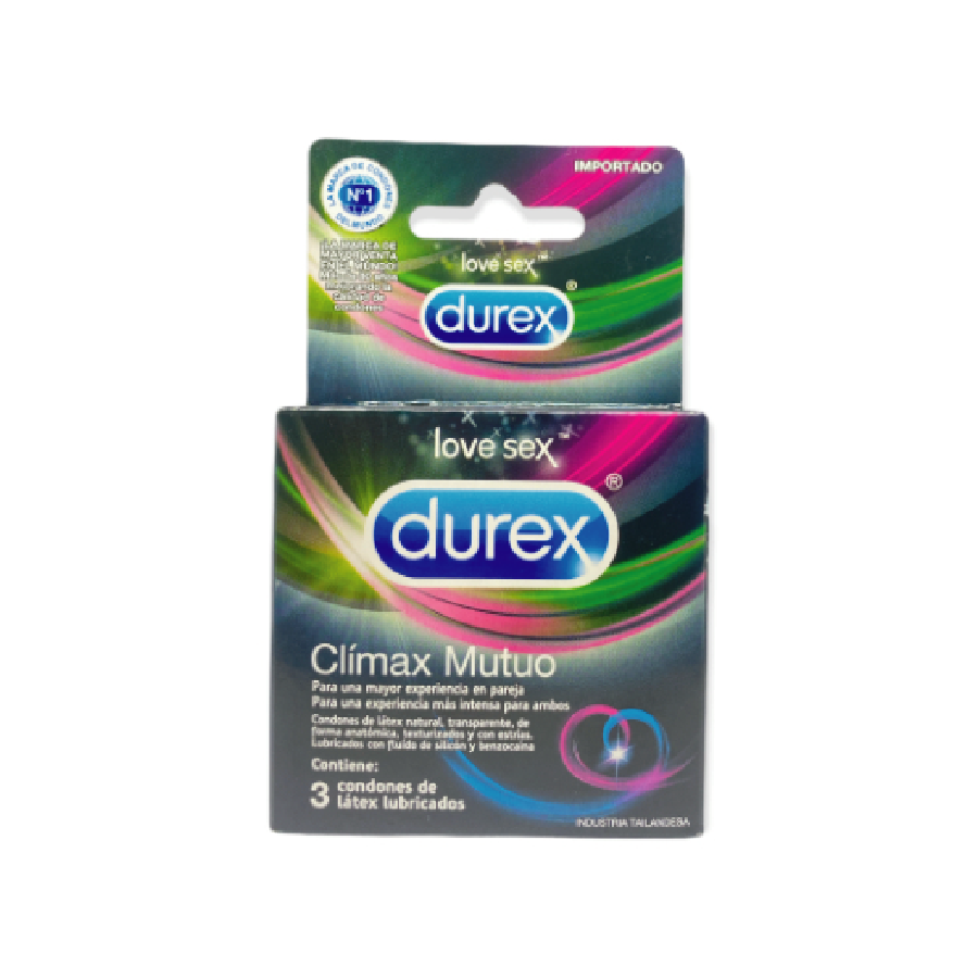CONDONES DUREX CLIMAX MUTUO (PERFORMAX INTENSE) CJA X 3 UND - Super ...