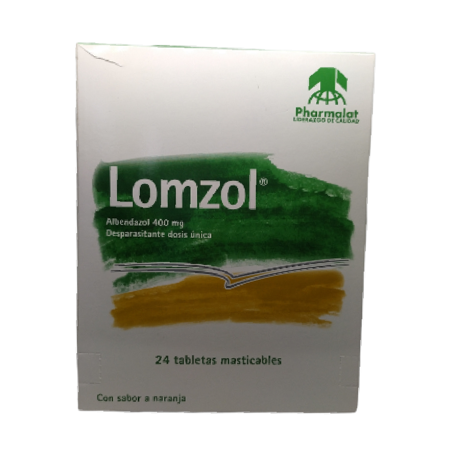 LOMZOL 400 MG (ALBENDAZOL) CAJA X 24 TABLETAS (Precio x Unidad) - Super ...