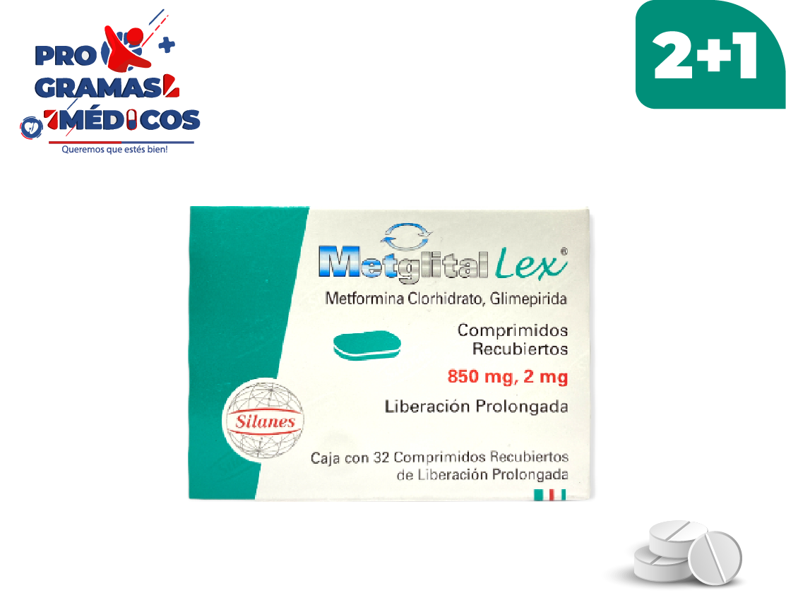 METGLITAL LEX 850 mg/2 mg CJA X 32 TAB (PM) - Super Farmacias Medco ...