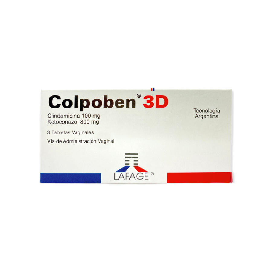 COLPOBEN 3D(CLINDAMICINA 100 MG+KETOCONAZOL800MG)X3 TABL - Super ...