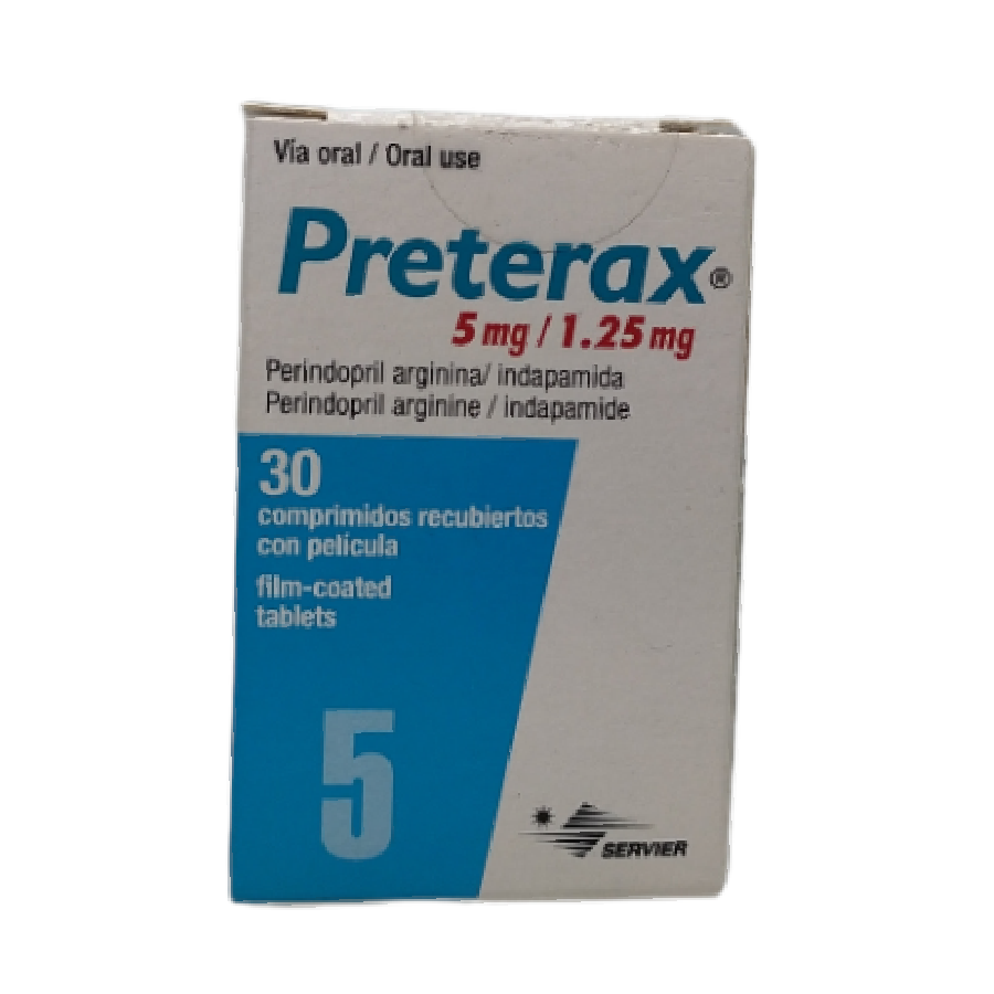 PRETERAX 5MG/1.25 MG CJA X 30COMP - Super Farmacias Medco Xolotlan ...