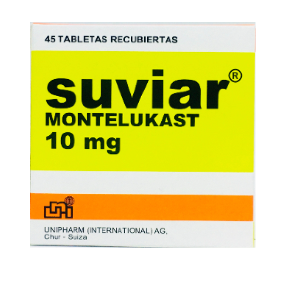 [1] SUVIAR 10 MG (MONTELUKAST) CAJA X 45 TAB (Precio x Unidad) - Super ...