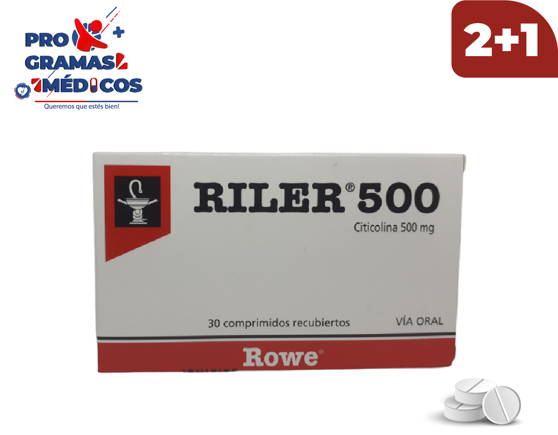RILER (CITICOLINA) 500MG CAJA X 30 TAB (PM) (Precio x Unidad) - Super ...