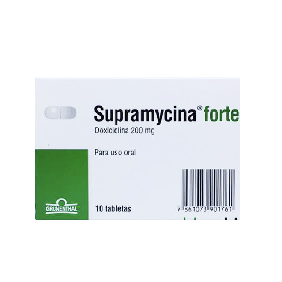 SUPRAMYCINA FORTE TAB 200MG X10 (Precio x Unidad) - Super Farmacias ...