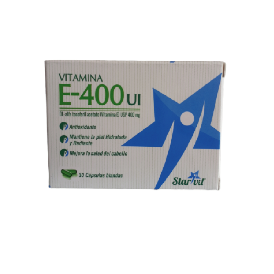 VITAMINA E -400 UI STARVIT CAJA X 30 CAP (Precio x Unidad) - Super ...