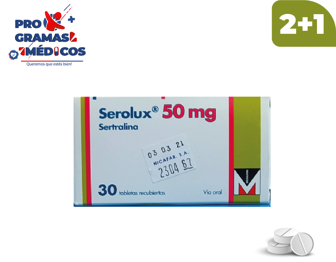 SEROLUX 50MG CAJA X 30 COMP (PM) - Super Farmacias Medco Xolotlan ...