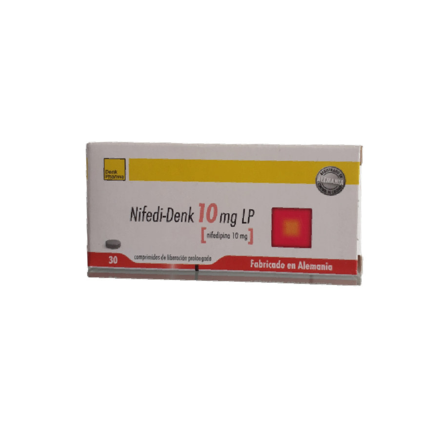 NIFEDIPINA DENK 10 MG. DENK PHARMA CJA X 30 COMP (Precio x Unidad ...