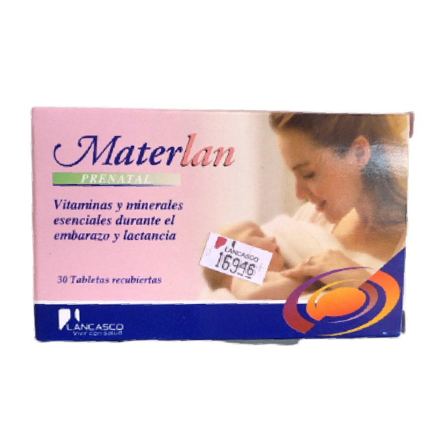 MATERLAN PRENATAL LANCASCO TAB X 30 (Precio x Unidad) - Super Farmacias ...