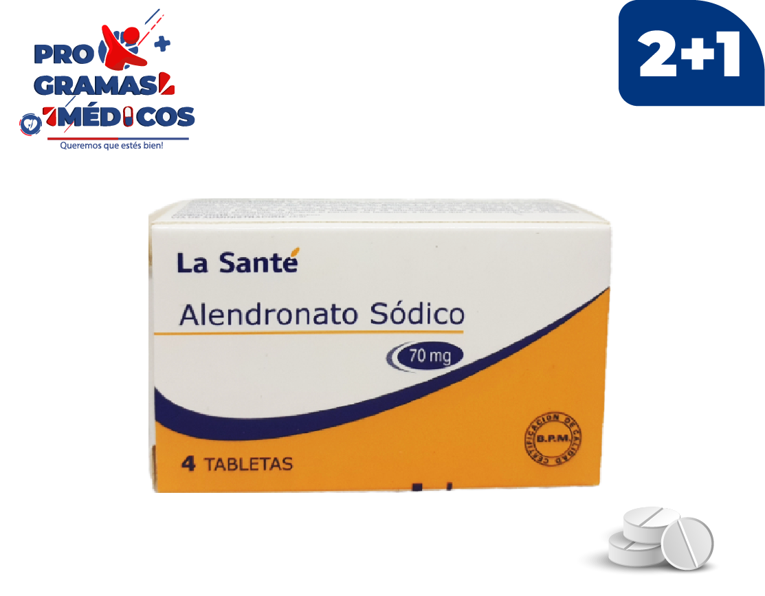 ALENDRONATO 70 MG LA SANTE CJAX4TAB (PM) (Precio x Unidad) - Super ...