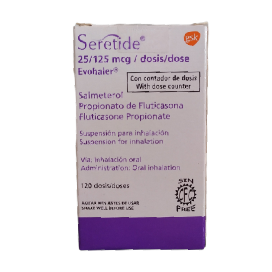 SERETIDE EVOHALER 25/50 MCG X 120 DOSIS - Super Farmacias Medco ...