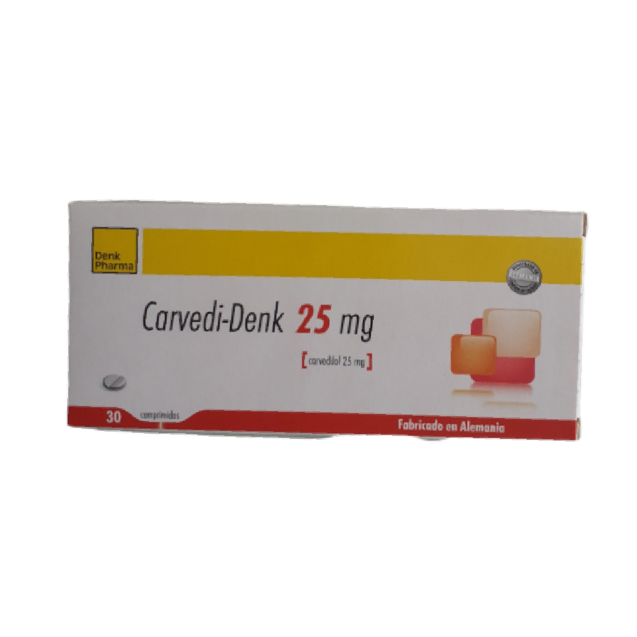 CARVEDI DENK 25 MG X 30 TAB - Super Farmacias Medco Xolotlan - Compras ...