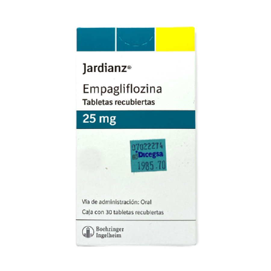 JARDIANZ 25MG (EMPAGLIFOXINA) CAJA X 30 TAB RECUB - Super Farmacias ...
