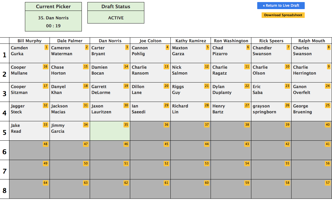 Youth Sports Draft Process at Alannah Macquarie blog