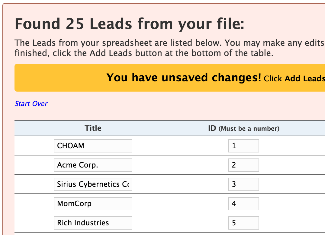 Draft Sales Leads and Accounts | OnlineDraft